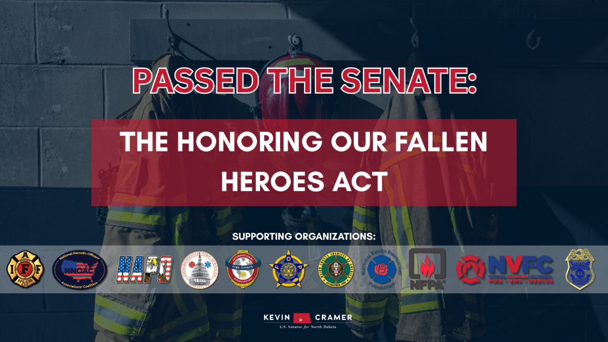 Senate Passes Cramer, Klobuchar’s Honoring Our Fallen Heroes Act
