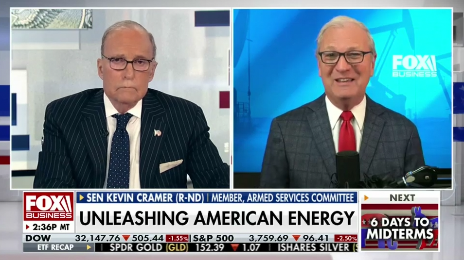 Sen. Cramer Discusses Biden’s Dumb Energy Policies, Midterm Elections ...